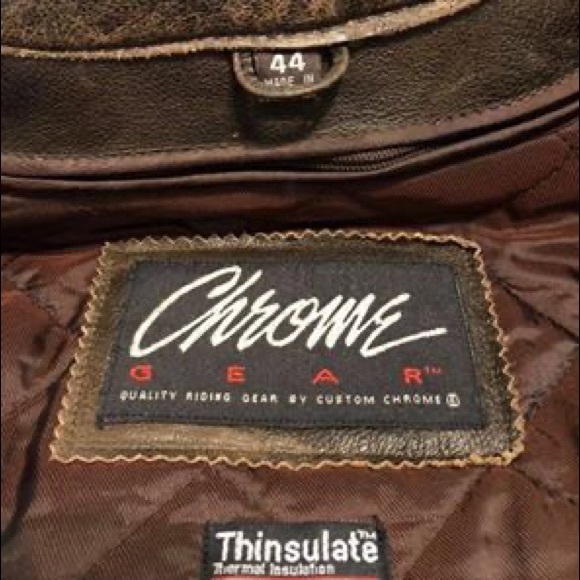 Custom Chrome | Jackets & Coats | Custom Chrome Heavy Leather Riding ...
